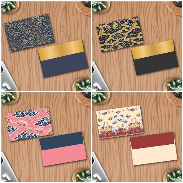 Jual Amplop Kondangan Custom Batik Mega Mendung isi 50 pcs | Shopee ...