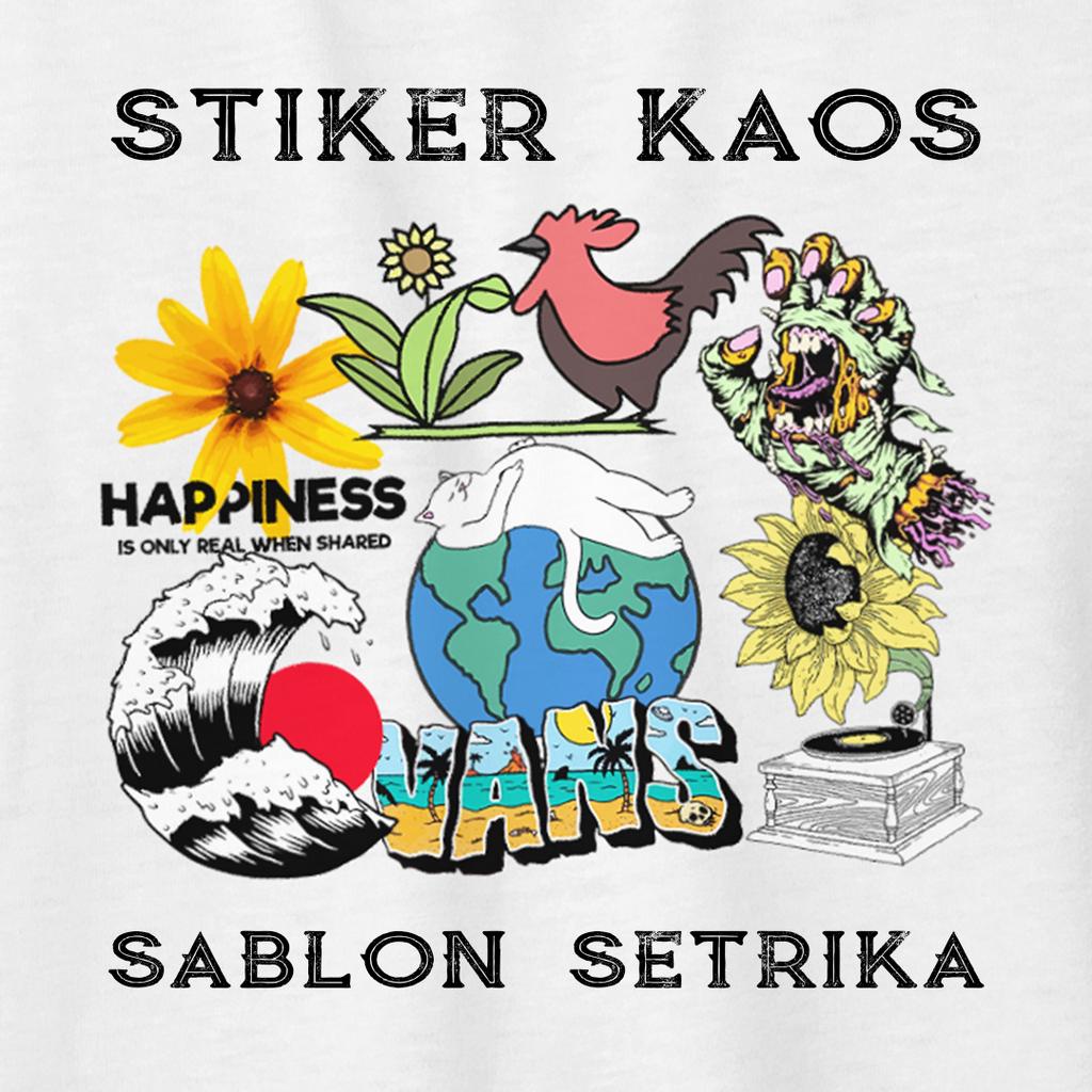 Jual Sticker Sablon Setrika Gambar Distro Keren DTF Kain Stiker Kaos ...