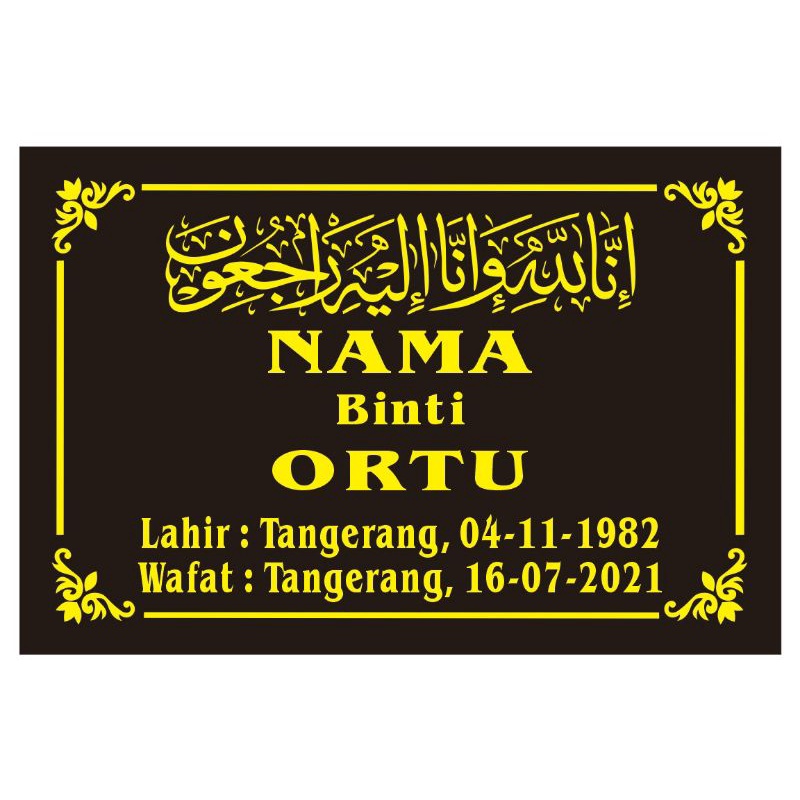 Jual mall sticker cutting batu nisan(bingkai suka") | Shopee Indonesia