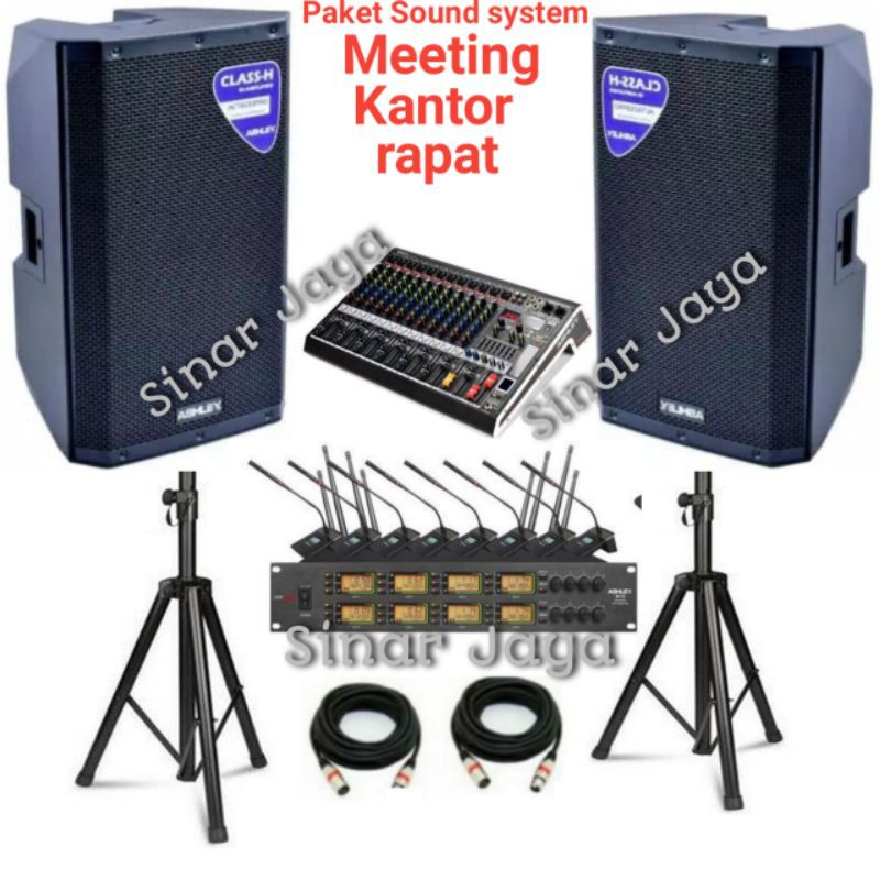 Jual Paket Sound system Professional Mic Conference 8bh Meeting ...