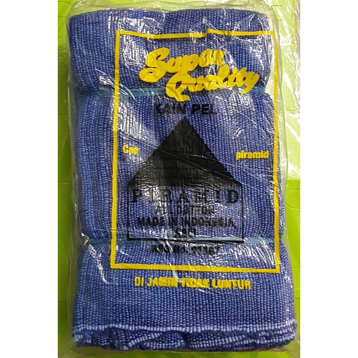Jual Kain Pel Piramid Biru isi 10 Kain Lap Katun | Shopee Indonesia