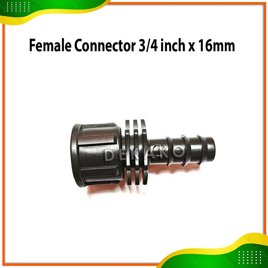 Jual Connector Female Pipa 3/4 inch ke Selang 16mm | Shopee Indonesia