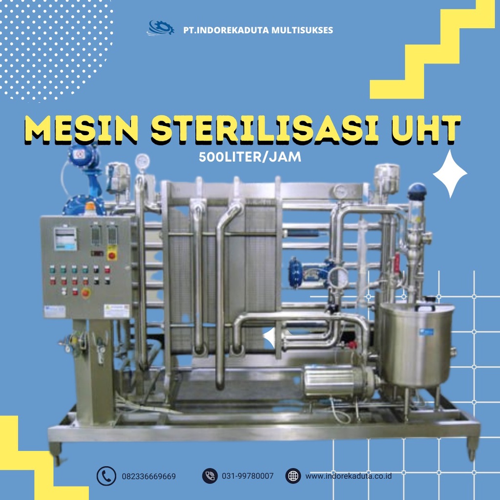 Jual Mesin sterilisasi UHT 500 LITER/JAM sistem direct | Shopee Indonesia