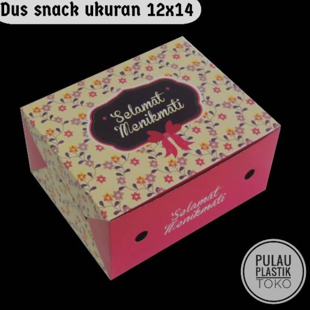Jual Dus snack 12 x 14 / dus up / Dus cemilan ISI 100 Q25B | Shopee ...