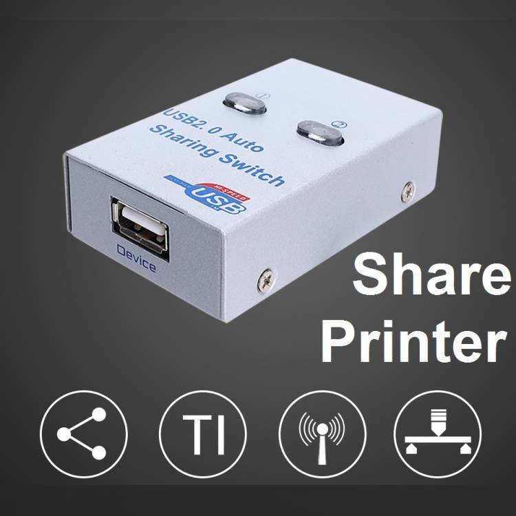Jual Auto Switch Usb Printer 2 Port 2Port 4 Port Sharing Switcher USB 2.0 Printer Kable Manual ...