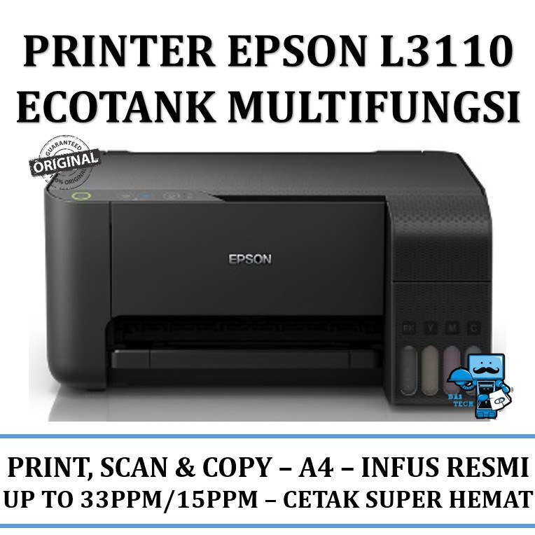 Jual Printer Epson L3110 Infus PRINT/SCAN/COPY Garansi Resmi | Shopee ...