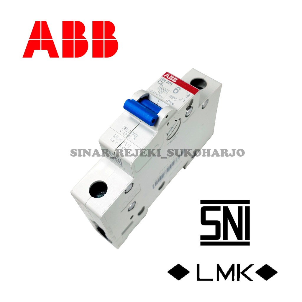 Jual ABB MCB 4A 6A 1P 1 Phase | Shopee Indonesia