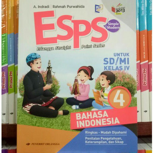 Jual BUKU ESPS BAHASA INDONESIA SD/MI KELAS 4 REVISI K13N ERLANGGA | Shopee Indonesia
