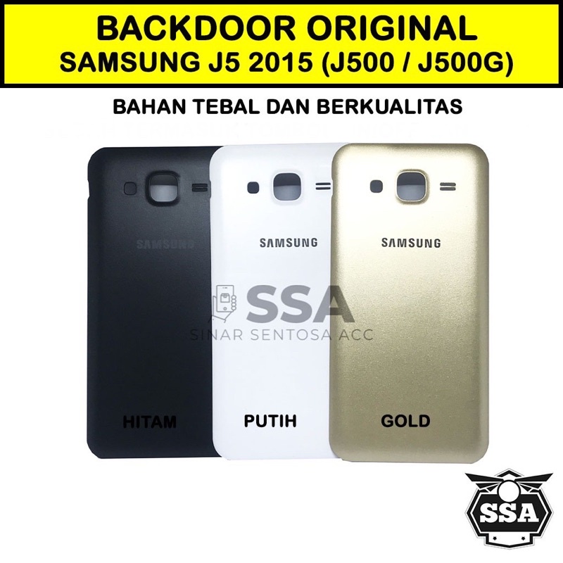 Jual Backdoor Original Samsung J5 2015 J500 J500G J5 Lama Back Cover ...