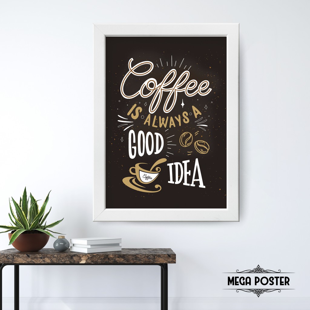 Jual Dekorasi Ruangan - Poster Hiasan Dinding COFFEE - Wall Decor ...