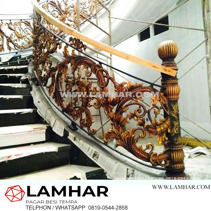 Jual Railing Tangga Besi Tempa Klasik Modern + Tukang Tangga Besi Tempa ...