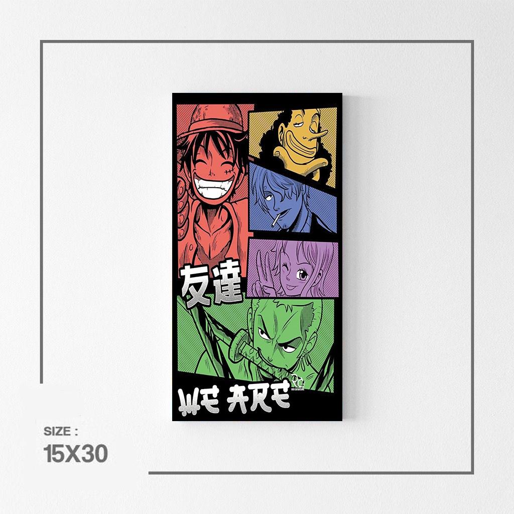 Jual Hiasan Dinding One Piece All Kru Poster Kayu One Piece Wall Decor ...