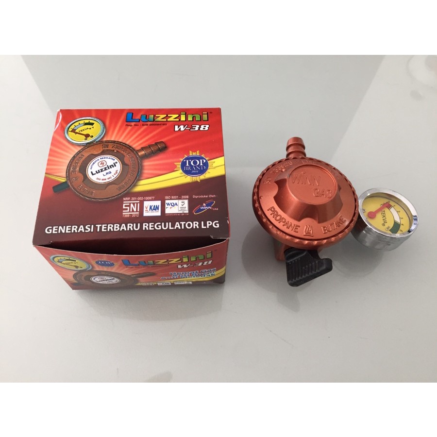 Jual Kepala Gas Regulator LPG Winn Gas W38M + Meter ber SNI , ISO ...