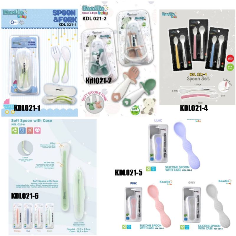 Jual Kandila Baby Spoon Fork Set - Kandila Sendok Garpu Makan Bayi ...