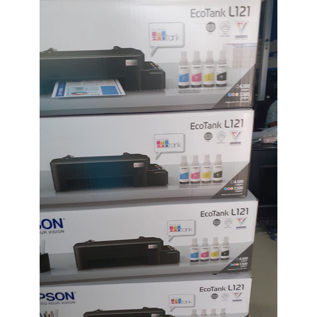 Jual Printer Epson EcoTank L 121 Print Only Inckluded Tinta. | Shopee ...