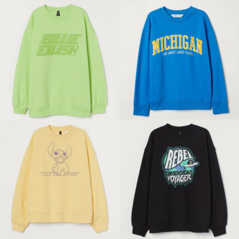 Jual SWEATER / CREWNECK H*M ORIGINAL BILLIE EILISH / MICHIGAN BLUE ...
