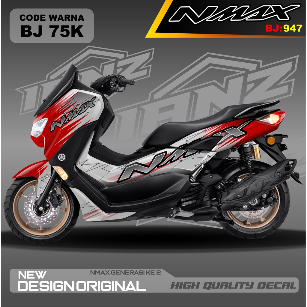 Jual STIKER NMAX FULL BLOK / DECAL FULL BODY NMAX / DECAL STIKER FULL ...