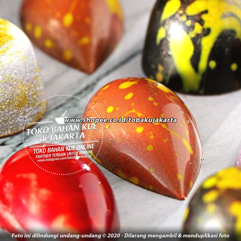 Jual Pure Cocoa Artisan Chocolate Coloring ORANGE Cocoa Butter Pewarna ...
