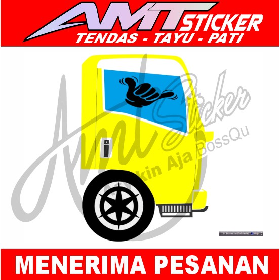 Jual Stiker Blok Kaca Samping Tangan Oleng Warna Biru Stiker Kaca ...