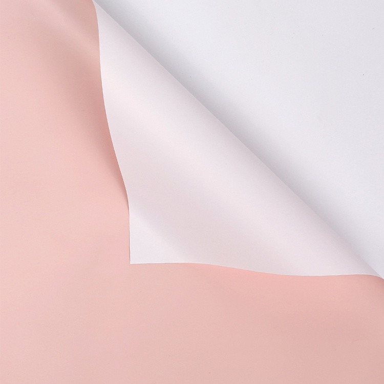 Jual [5 Lembar] Cellophane Bicolor Putih Pastel / Wrapping Paper Buket ...