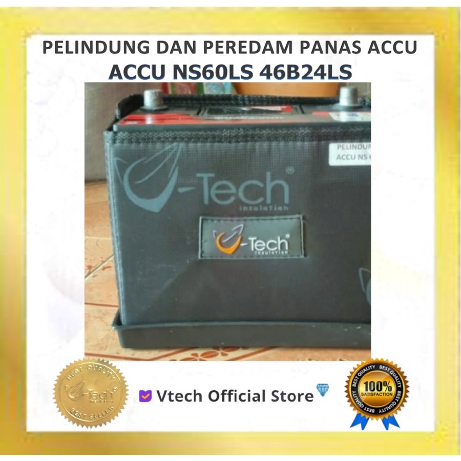 Jual VTECH Peredam & Pelindung Panas Aki / Accu Mobil NS60LS 46B24LS Hitam | Shopee Indonesia