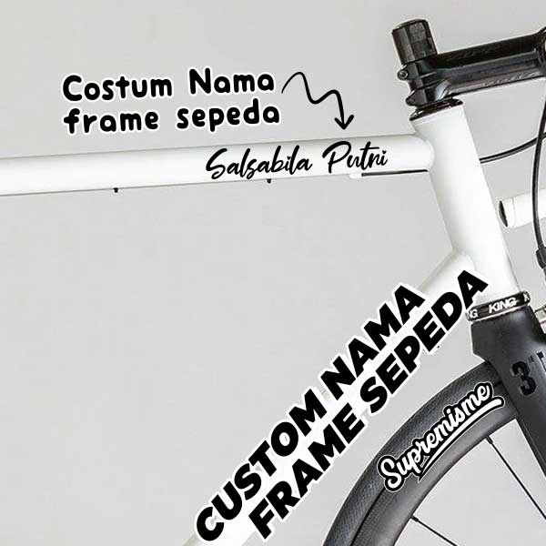 Jual Stiker Custom Nama Frame Sepeda / Sticker Signature Tanda Tangan ...