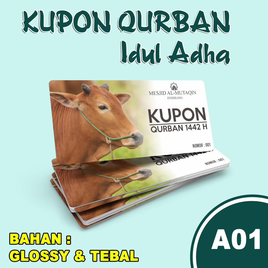 Jual Kupon Pengambilan Daging Kurban Idul Adha Custom Qurban | Shopee ...