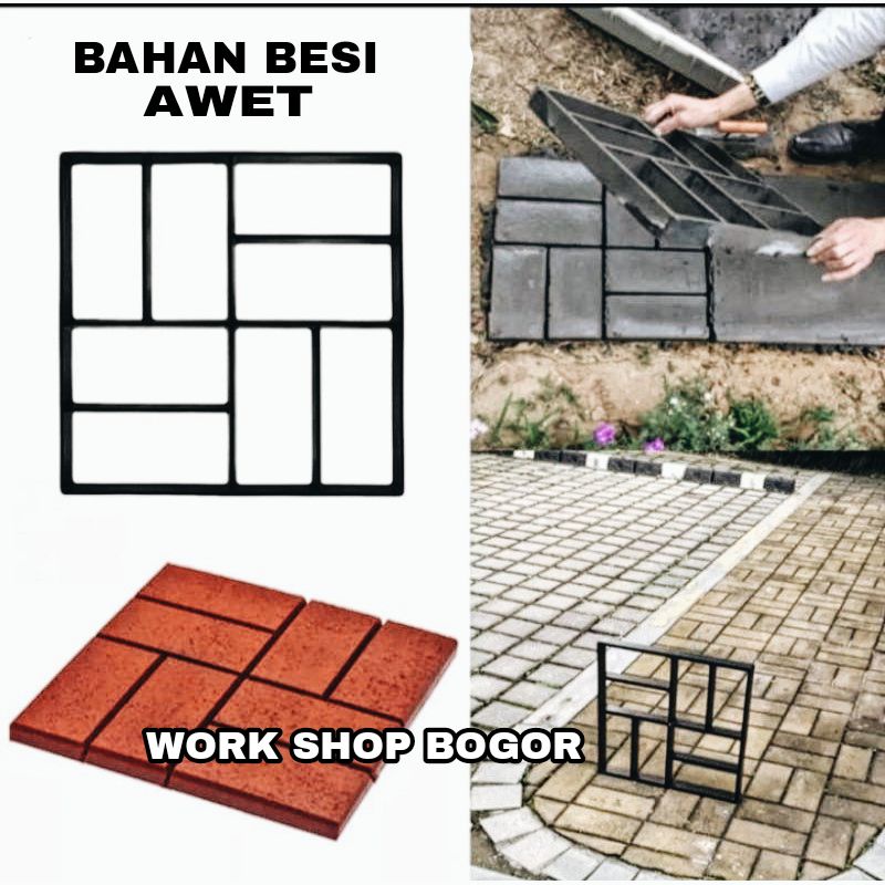 Jual Cetakan Paving Block BAHAN BESI Paving Block MUDAH DAN PRAKTIS ...