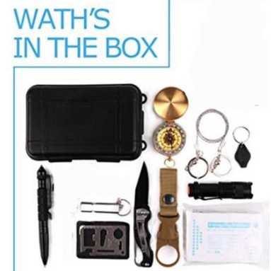 Jual Survival Kit 11 In 1 | Perlengkapan Naik Gunung | Peralatan Camping | Shopee Indonesia