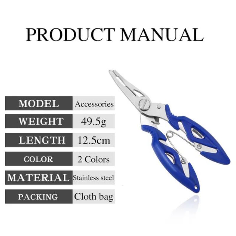 Jual tang pancing multi fungsi untuk split ring dan potong senar | Shopee Indonesia