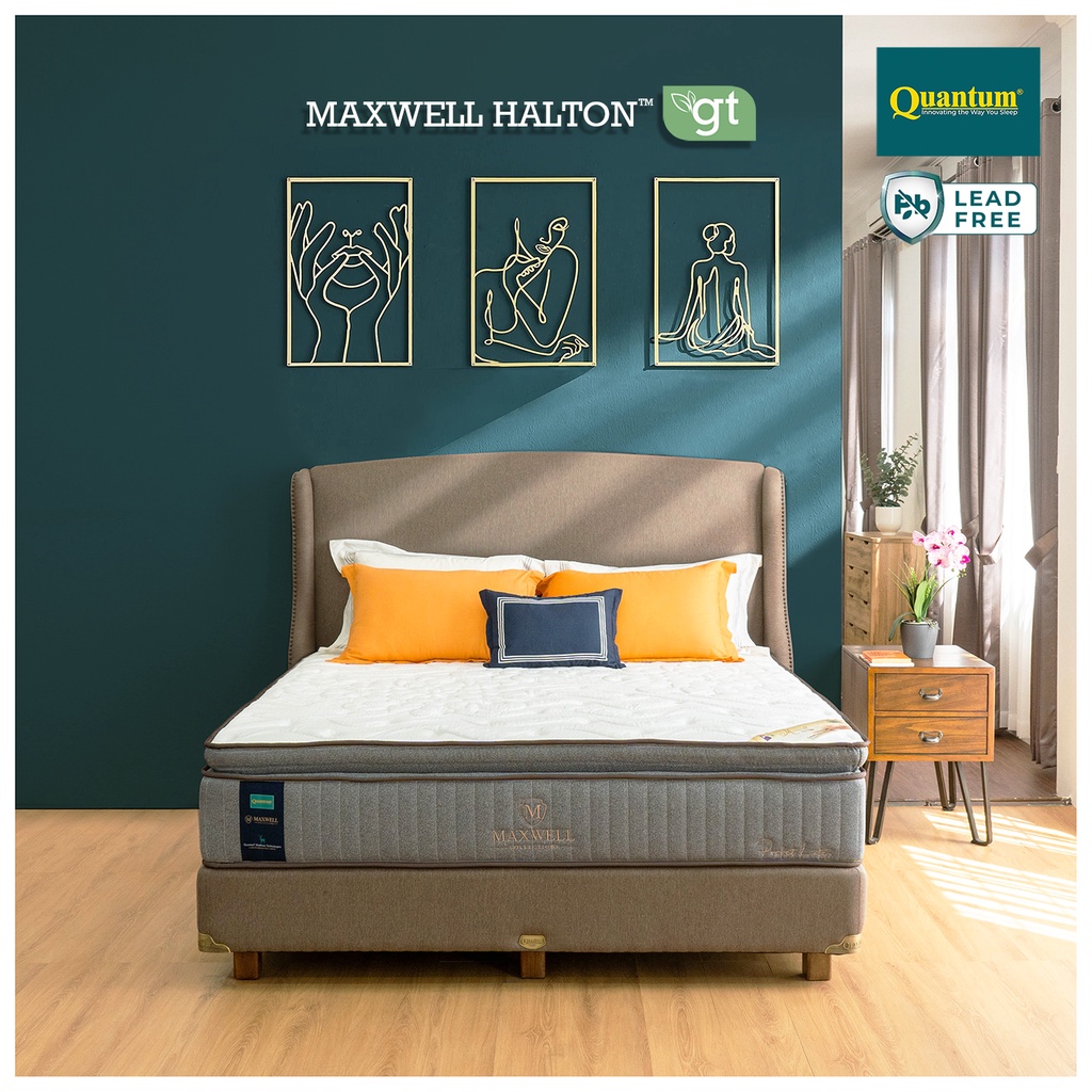 Jual Quantum Springbed Maxwell Halton Greentea Latex | Shopee Indonesia