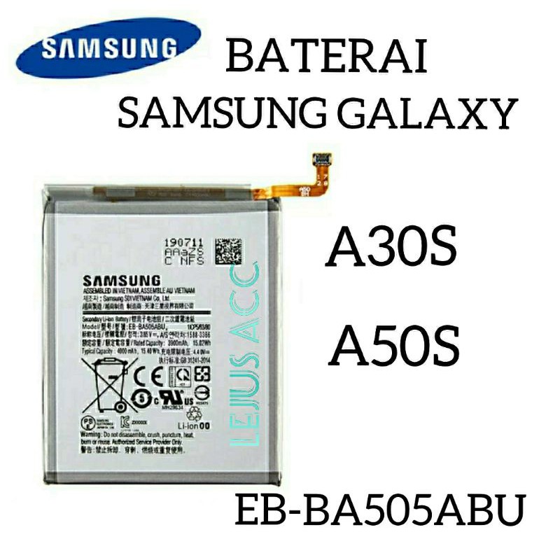 Jual Baterai Batre Battery Samsg Galaxy A30S A50S EB-BA505ABU original ...