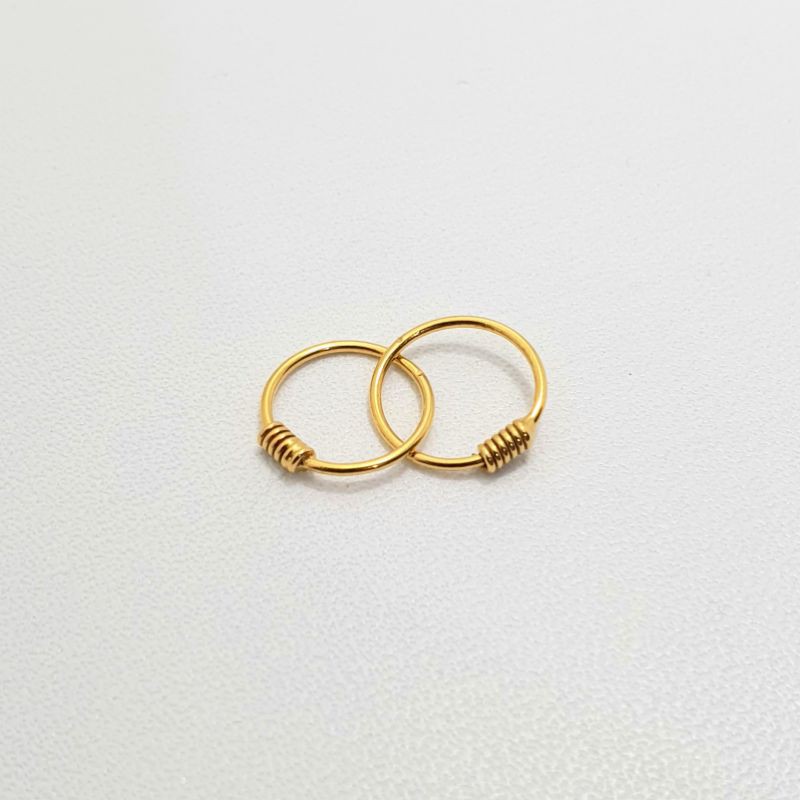Jual Anting Ring Bayi Emas Muda Model Per 1/4 Gram | Shopee Indonesia