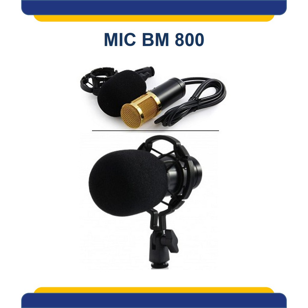 Jual MIC BM 800,Microphone Condenser Studio with Shock Proof Mount ...