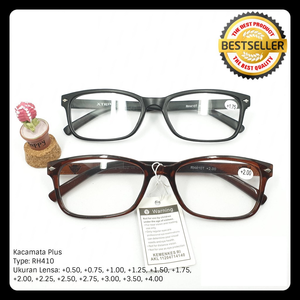 Jual Kacamata Baca Plus Rabun Dekat 400TF | Shopee Indonesia