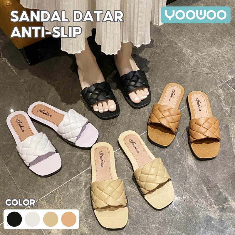 Jual YooWoo Sandal Wanita /sandal rumah / sandal wedges baru /Fashion ...