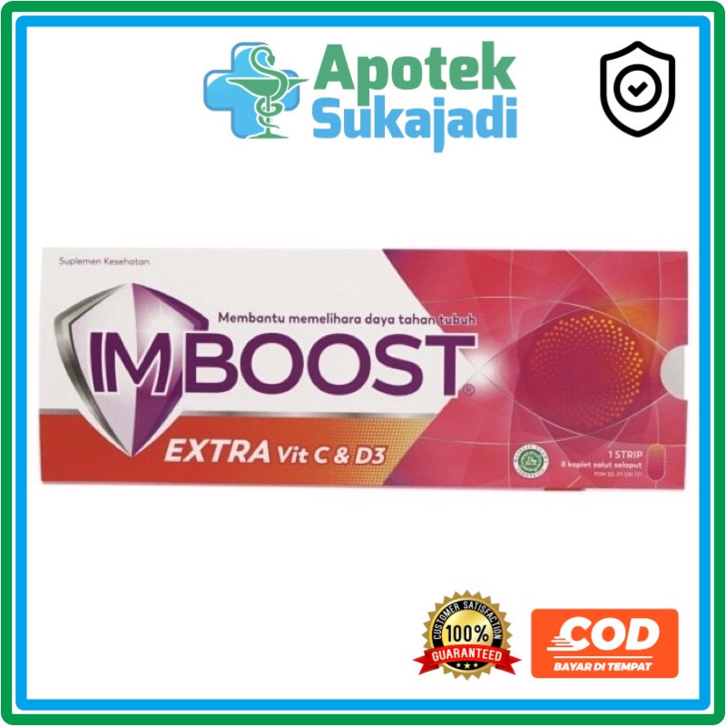 Jual Imboost extra vit C vit D strip 8 tablet ( menjaga daya tahan ...