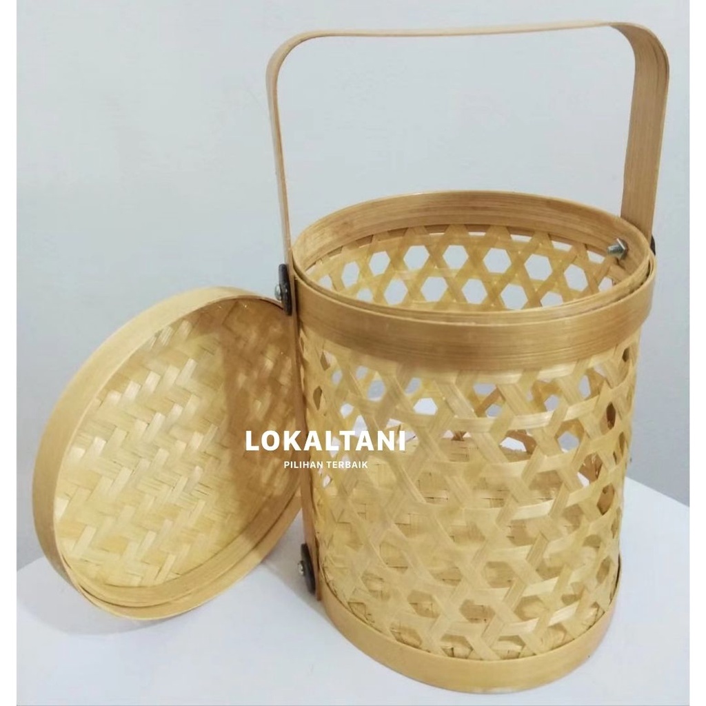 Jual Keranjang Bambu Imlek/ Tempat Hampers Kue Kering Sincia/ Parcel ...