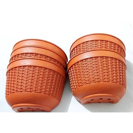 Jual Pot Dinding Nara 18 Merah Bata Coklat | Shopee Indonesia