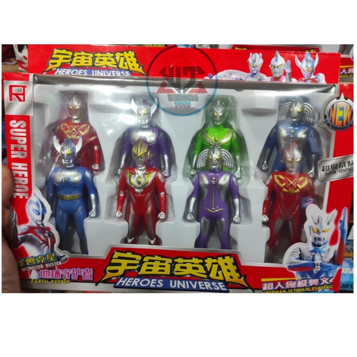 Jual MAINAN ULTRAMAN HEROES UNIVERSE ISI 8 PCS | Shopee Indonesia