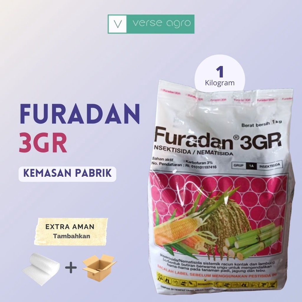 Jual INSEKTISIDA FURADAN 3G PENGENDALI HAMA ISI 1 KILO KEMASAN PABRIK ...