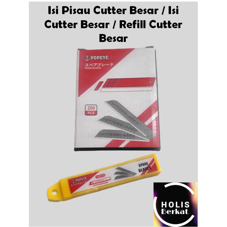 Jual Isi Pisau Cutter Besar / Isi Cutter Besar / Refill Cutter Besar ...