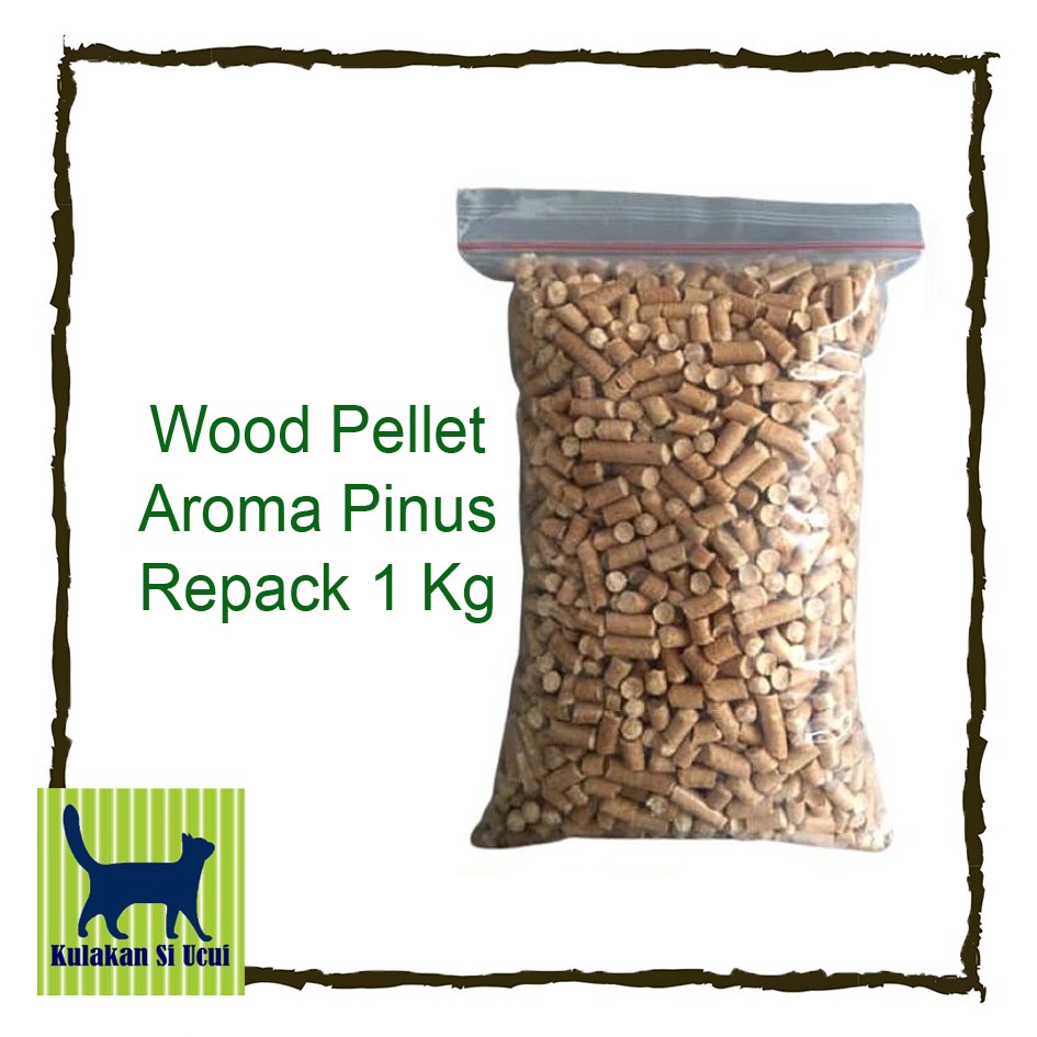 Jual Wood Pellet Repack 1 Kg Pelet Kayu Alas Kandang Organik Cat ...