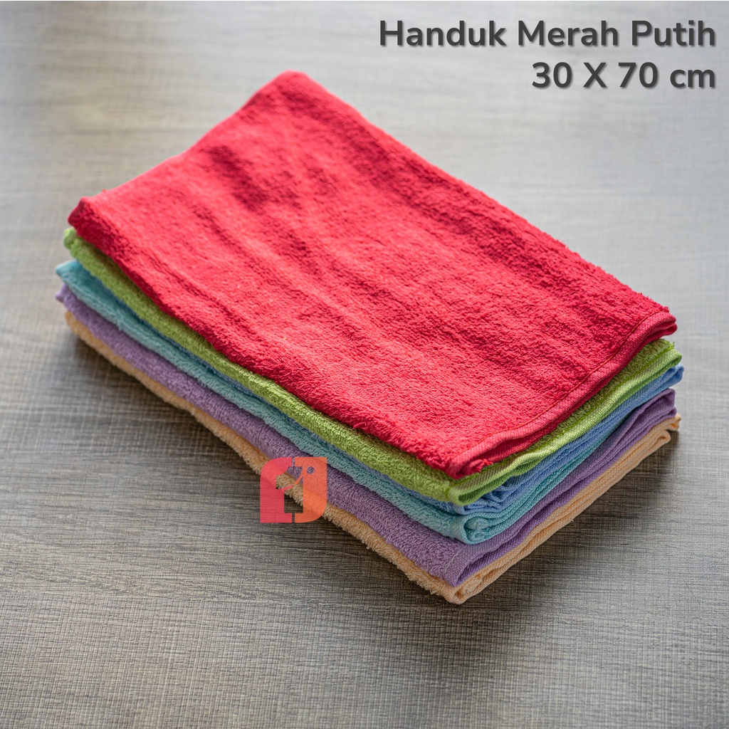 Jual Handuk Merah Putih Polos 30x70 cm Handuk Muka Tangan | Shopee ...