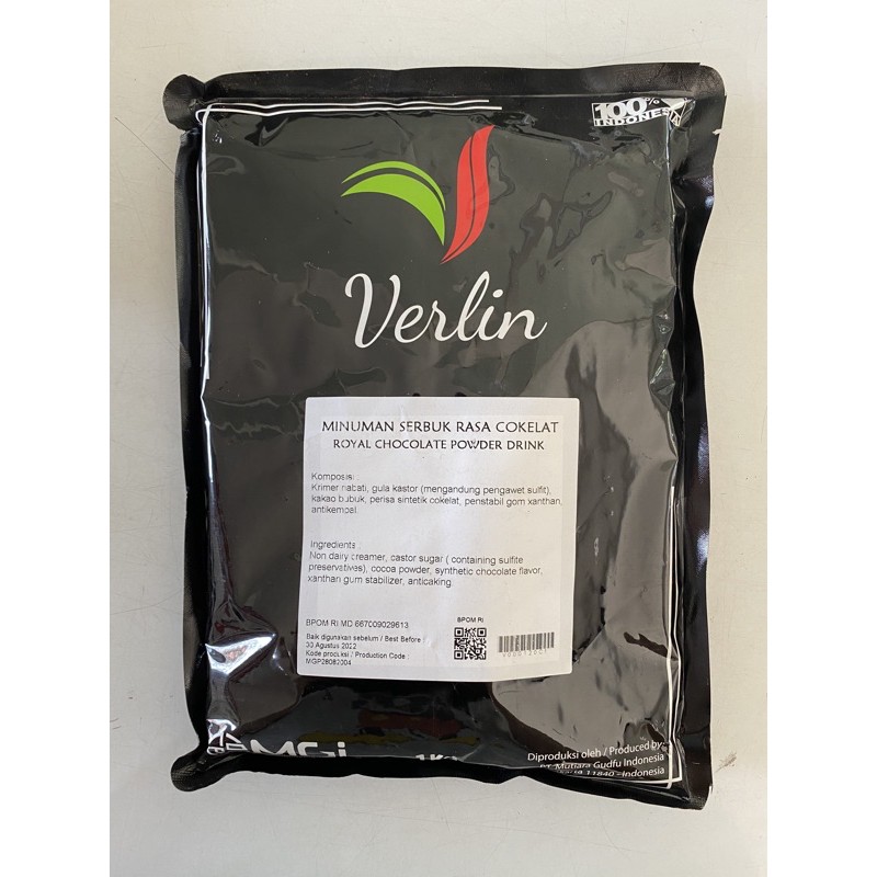 Jual VERLIN rasa ROYAL CHOCO MURAH minuman bubuk powder drink (1kg ...