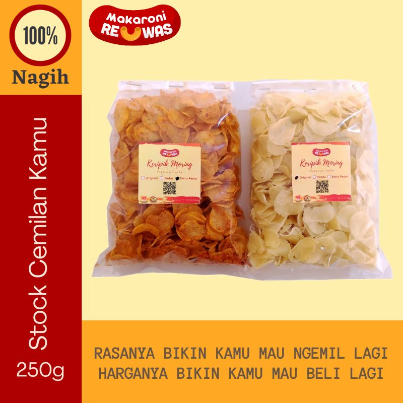 Jual Keripik Moring Snack Cemilan Pedas Citruk - 250 gr | Shopee Indonesia