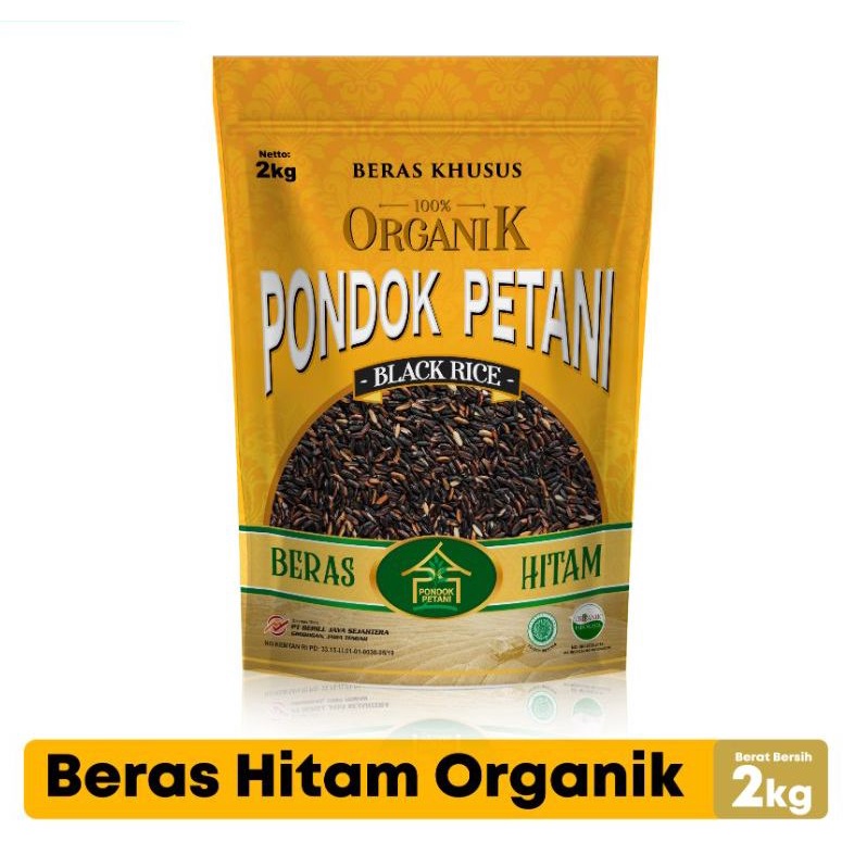 Jual BERAS HITAM ORGANIK - MERK PONDOK PETANI - KEMASAN 2 KG | Shopee ...