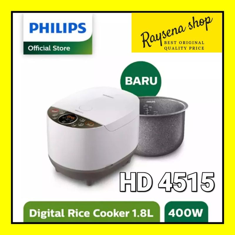 Jual PHILIPS Rice Cooker HD4515 Digital 1.8L Penanak Nasi HD 4515 ...