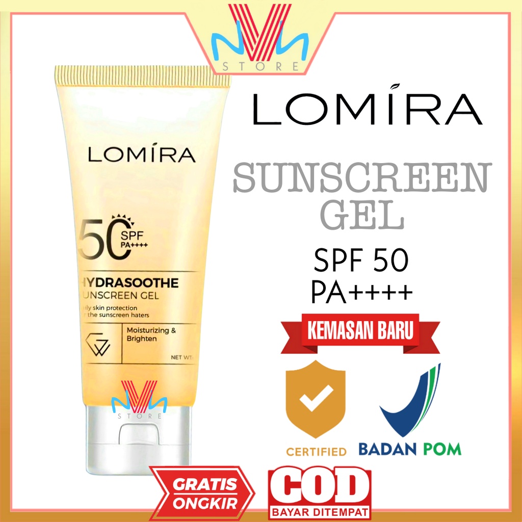 Jual LOMIRA SUNSCREEN GEL SPF 50 - SUNSCREEN LOMIRA - SUN BLOCK MURAH ...