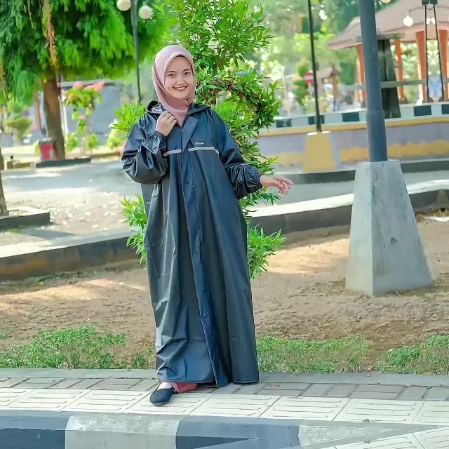Jual JAS HUJAN AZZLLU MODEL GAMIS JUBAH KEKINIAN BHAN PVC TEBAL ELASTIS ...